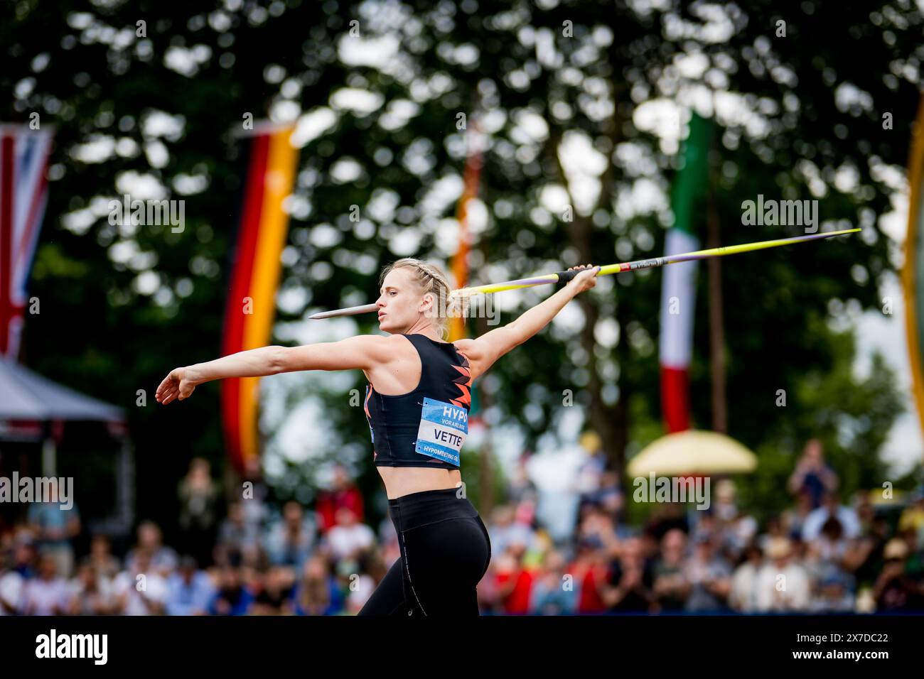 Gotzis, Austria. 19th May, 2024. Dutch Anouk Vetter pictured in action ...
