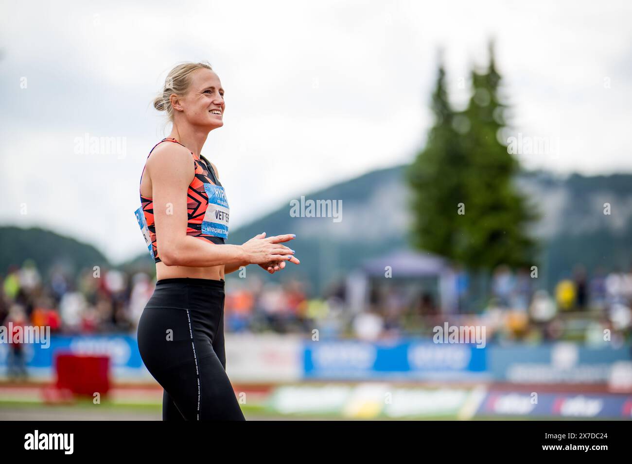 Gotzis, Austria. 19th May, 2024. Dutch Anouk Vetter pictured in action ...