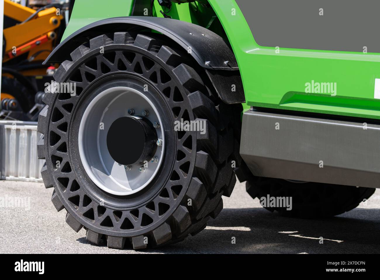 Innovative airless non-pneumatic tire close up Stock Photo - Alamy