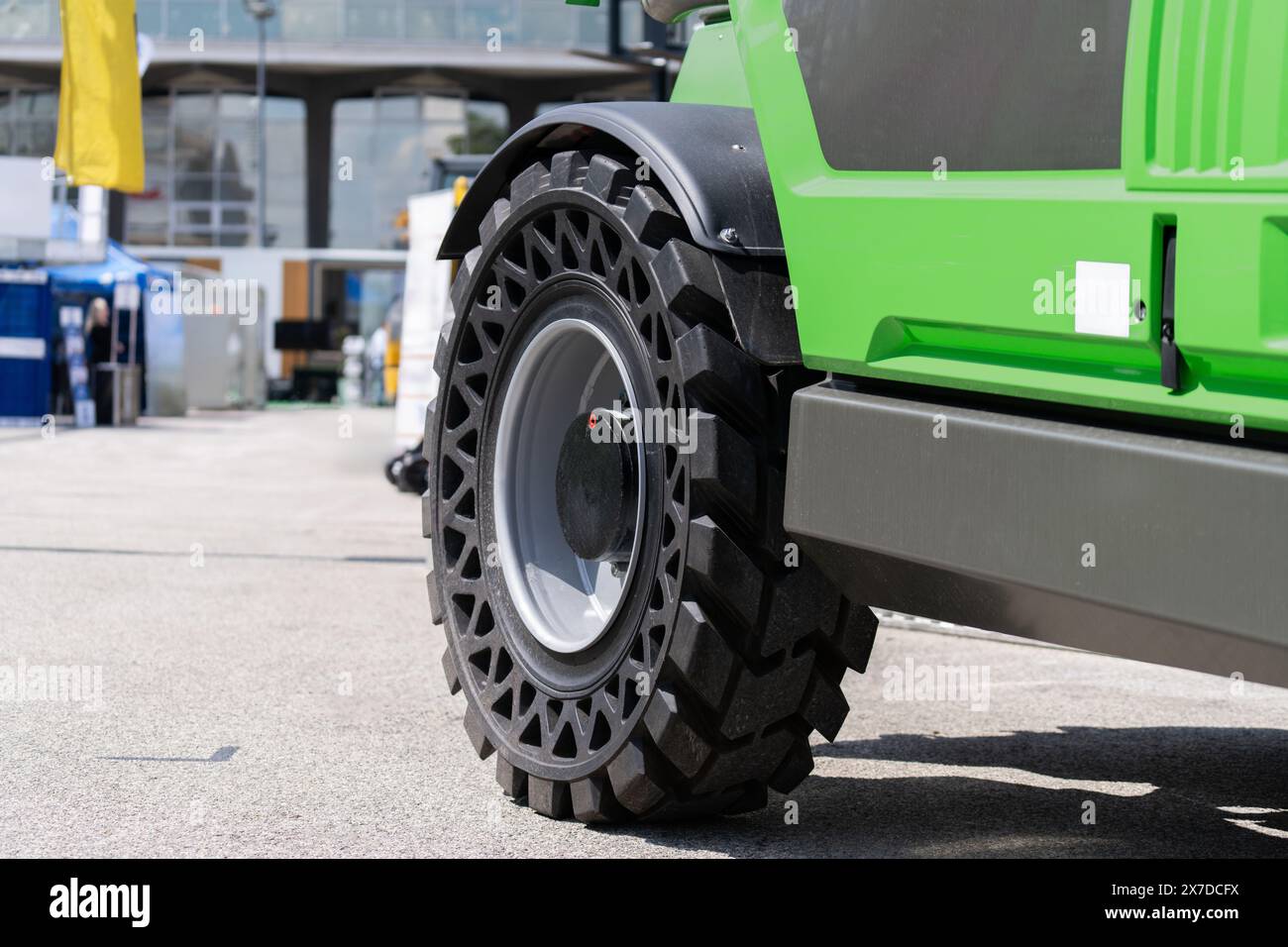 Innovative airless non-pneumatic tire close up Stock Photo - Alamy