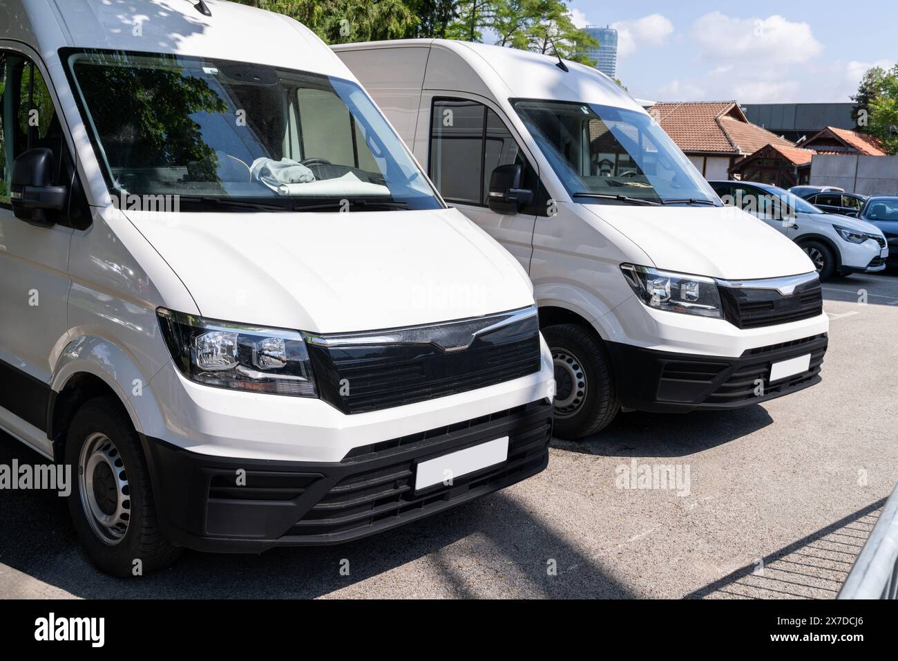 Vans in a row hi-res stock photography and images - Alamy