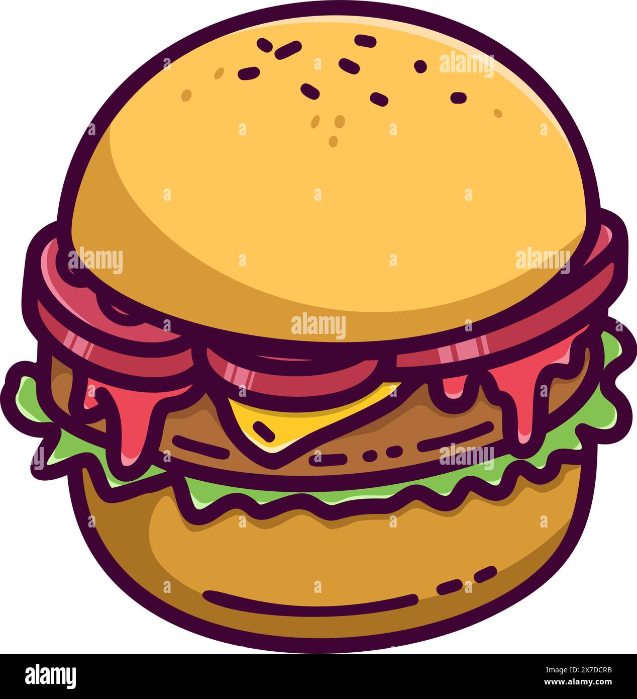 Cartoon hamburger collage element hi-res stock photography and images ...