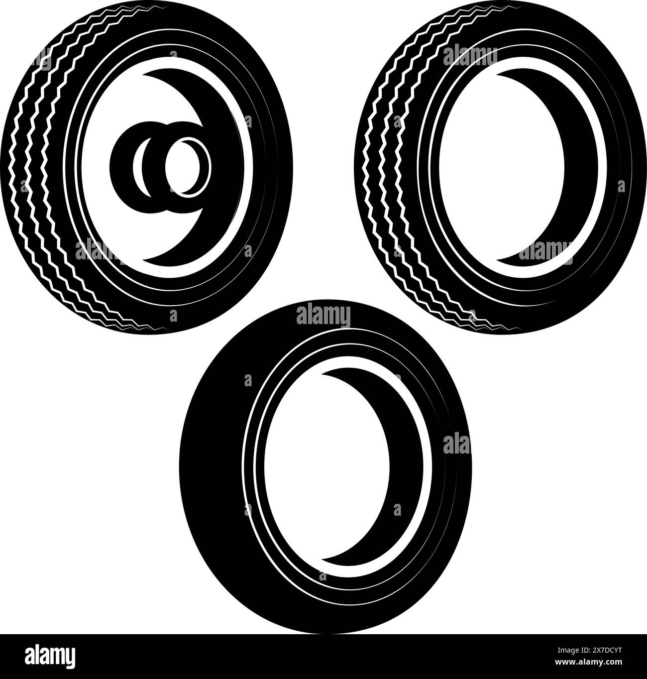 Black and white wheel illustration isolated on white background. Design ...