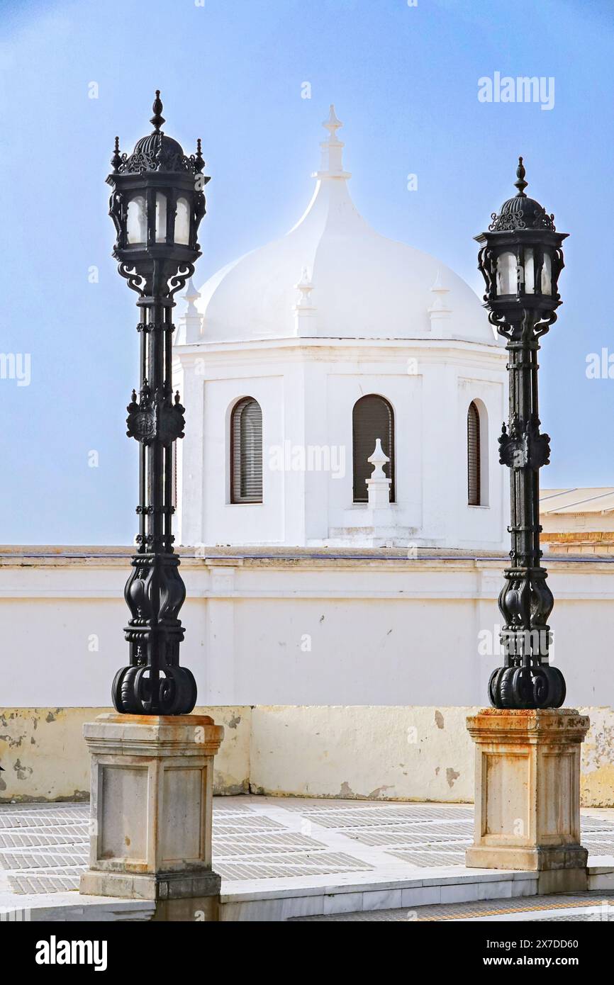 The moorish style hexagonal pavilion of the Spa of Our Lady of La Palma ...