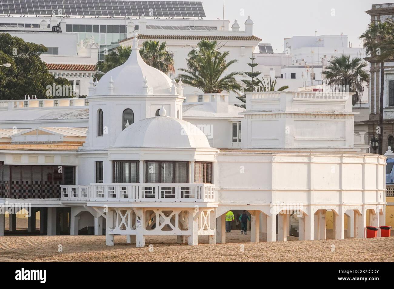 The moorish style hexagonal pavilion of the Spa of Our Lady of La Palma ...
