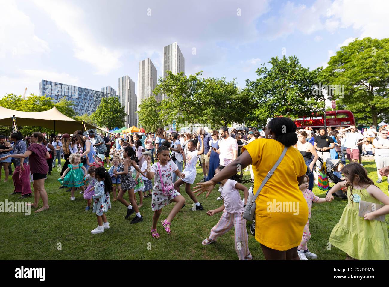 EDITORIAL USE ONLY Festival-goers attend Urban Village Fete at ...