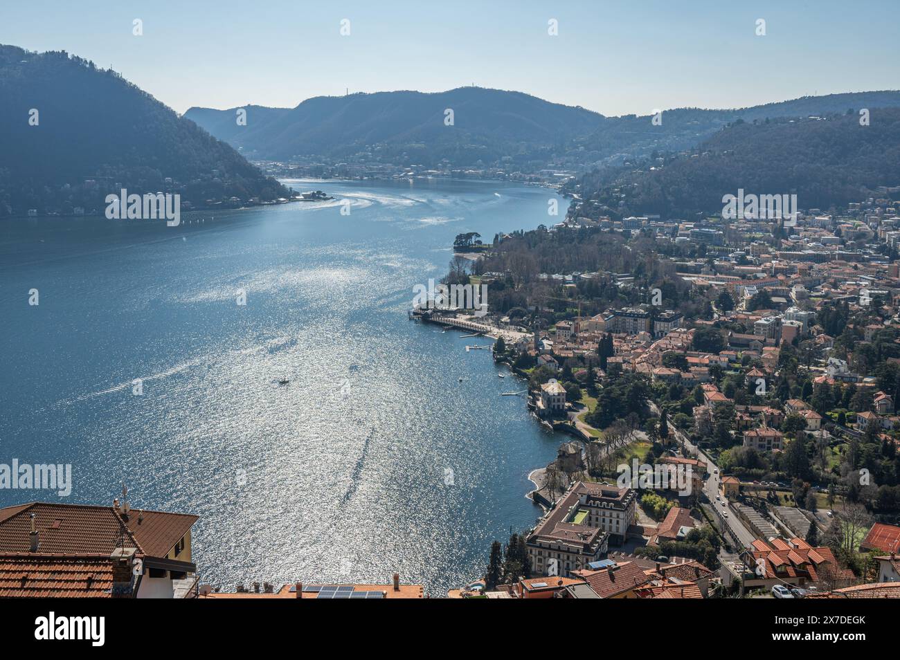 Aerial view of Cernobbio and the Lake Como Stock Photo - Alamy