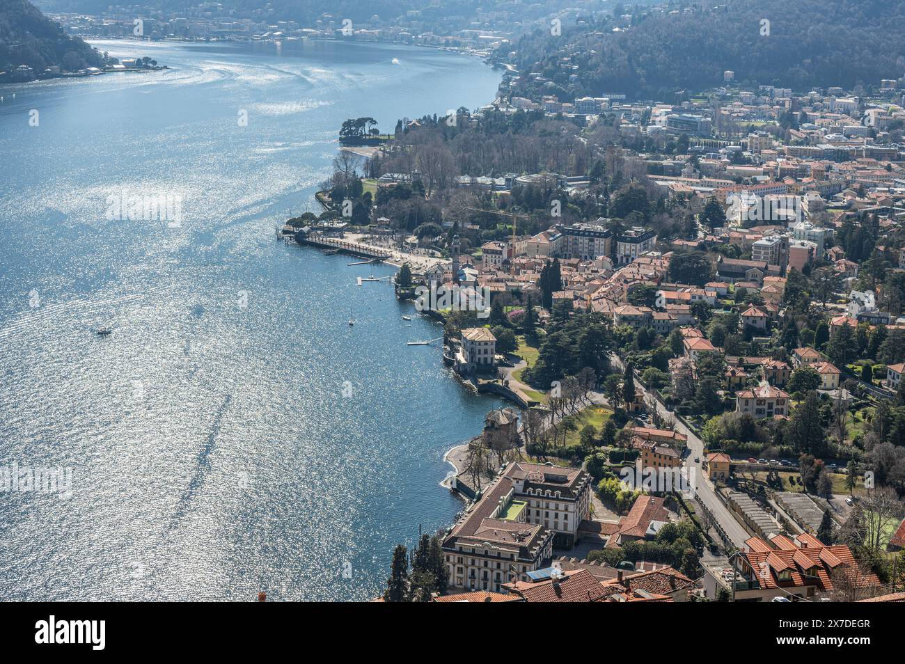 Aerial view of Cernobbio on the Lake Como Stock Photo - Alamy