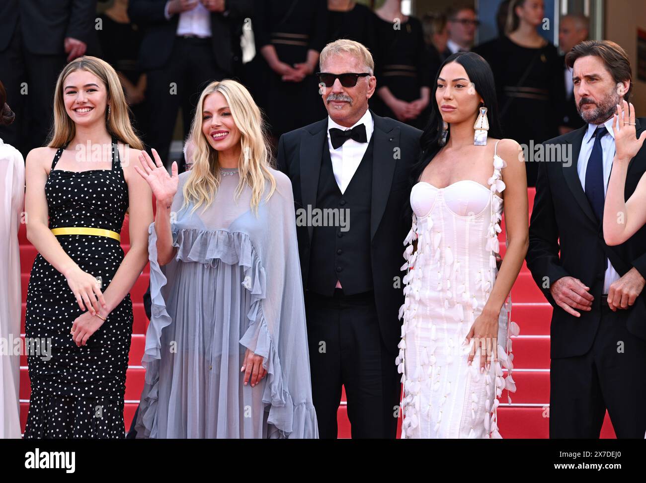 Cannes, France. May 18th, 2024. Georgia MacPhail, Sienna Miller, Kevin ...