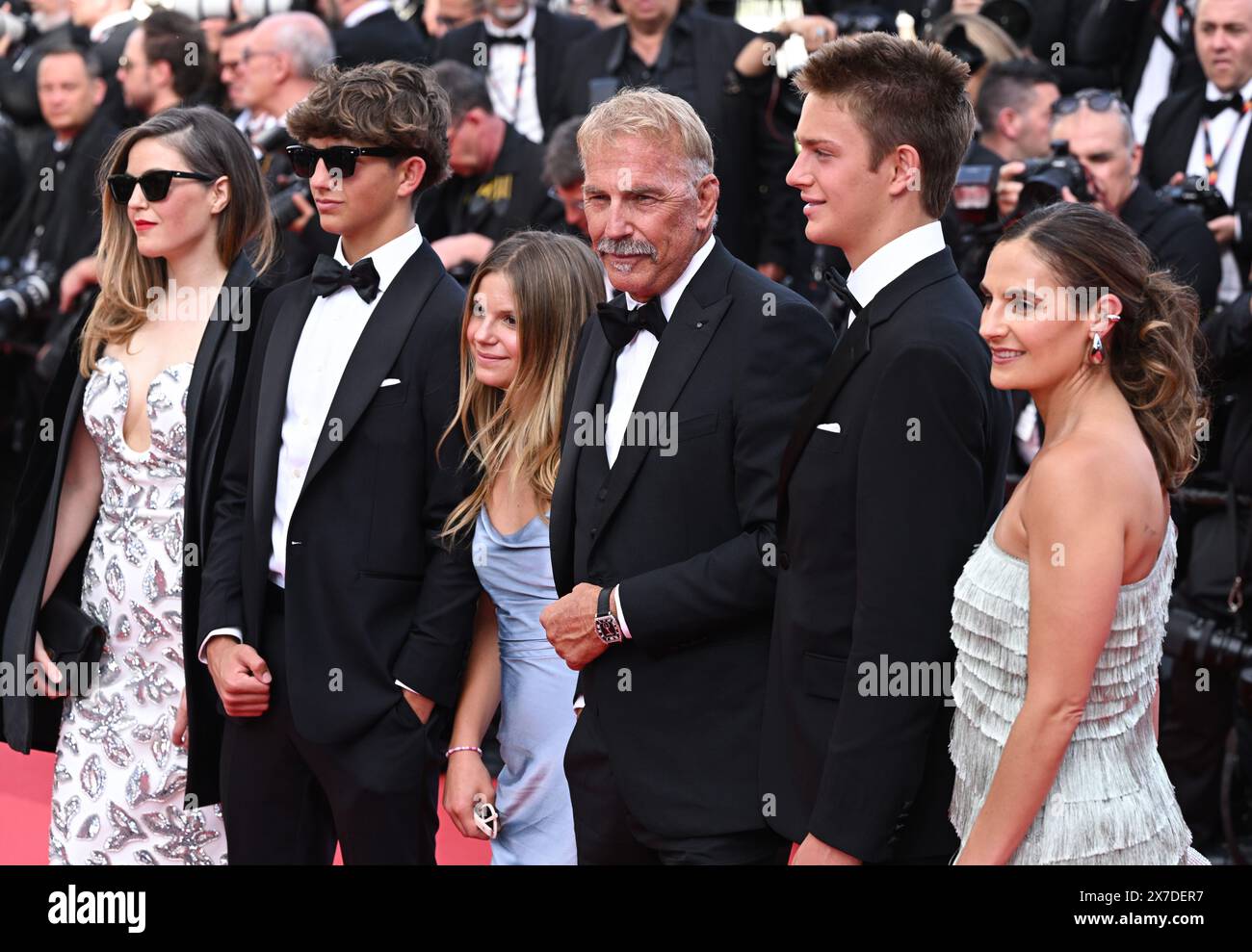 Cannes, France. May 18th, 2024. Cayden Wyatt Costner, Annie Costner ...