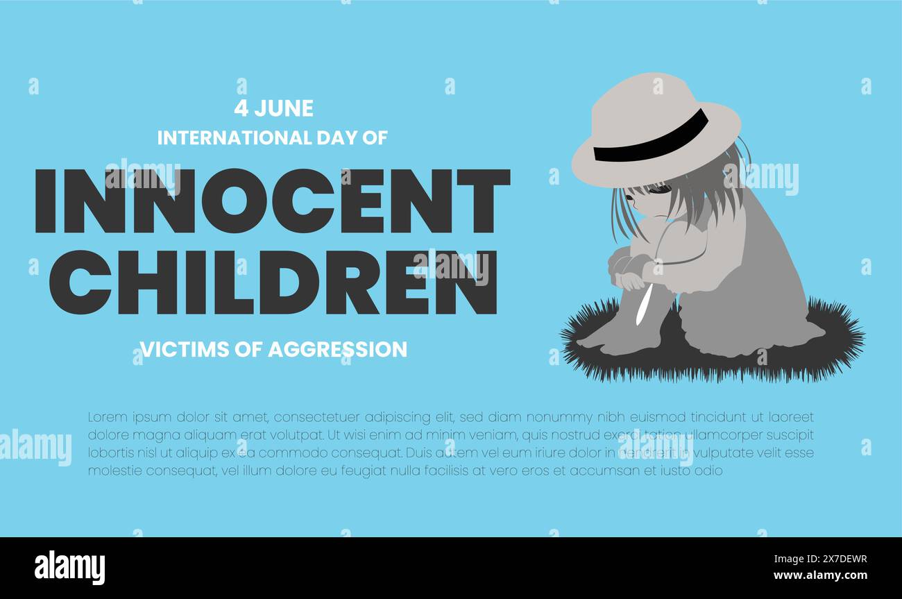 International Day of Innocent Children Victims of Aggression. Template ...