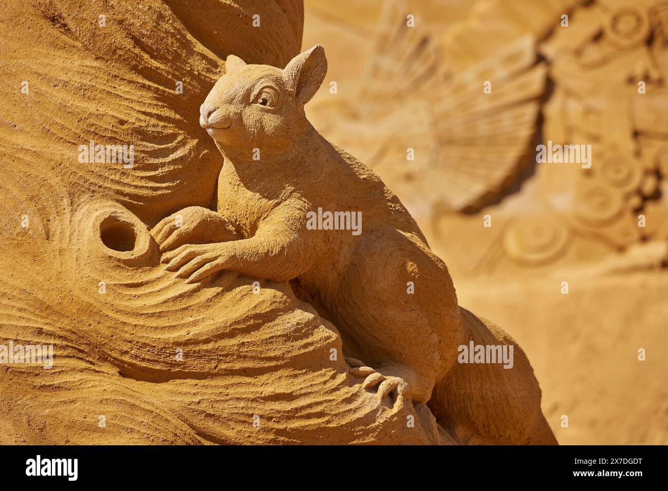 Sondervig, Denmark, May 11,2024: International Sand Sculpture Festival ...