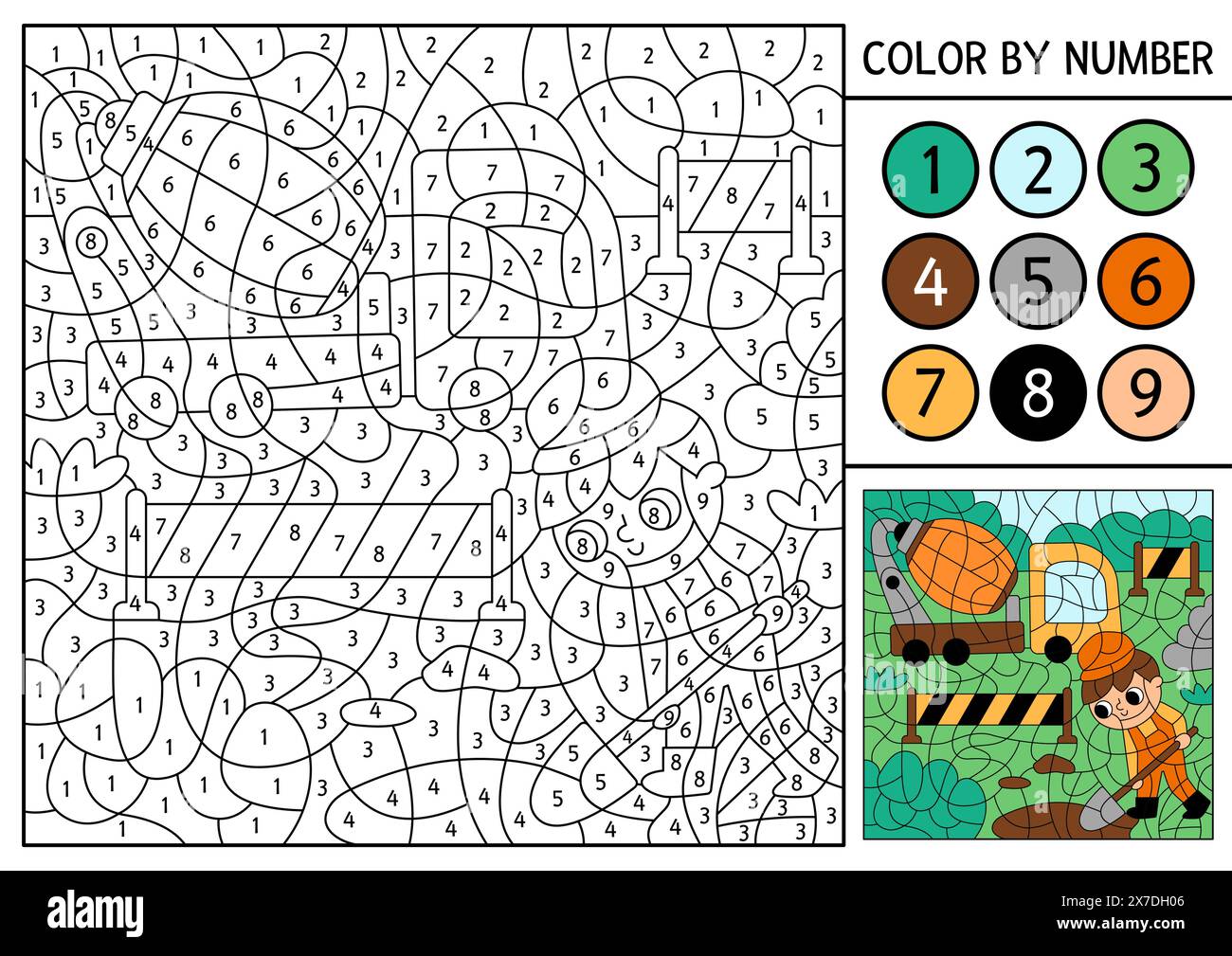 Construction site la Stock Vector Images - Alamy