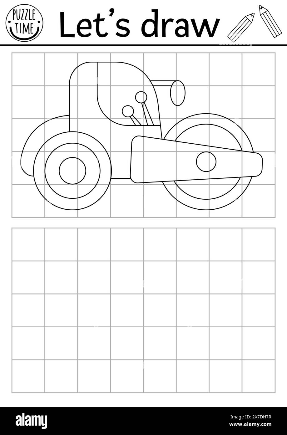 Kindergarten kid works Stock Vector Images - Alamy