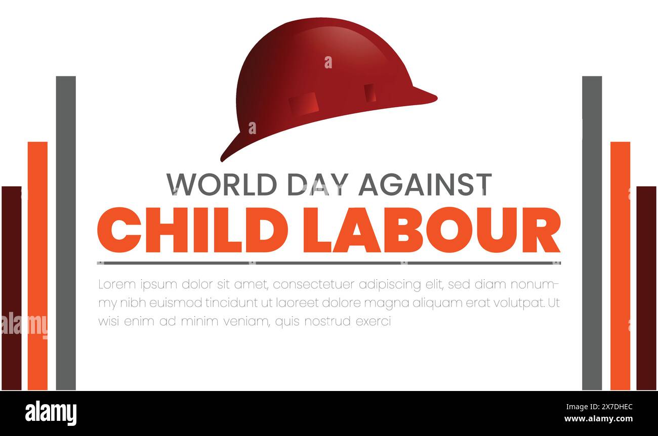 World day against Child Labor. Let's bring child labor down. Kids ...