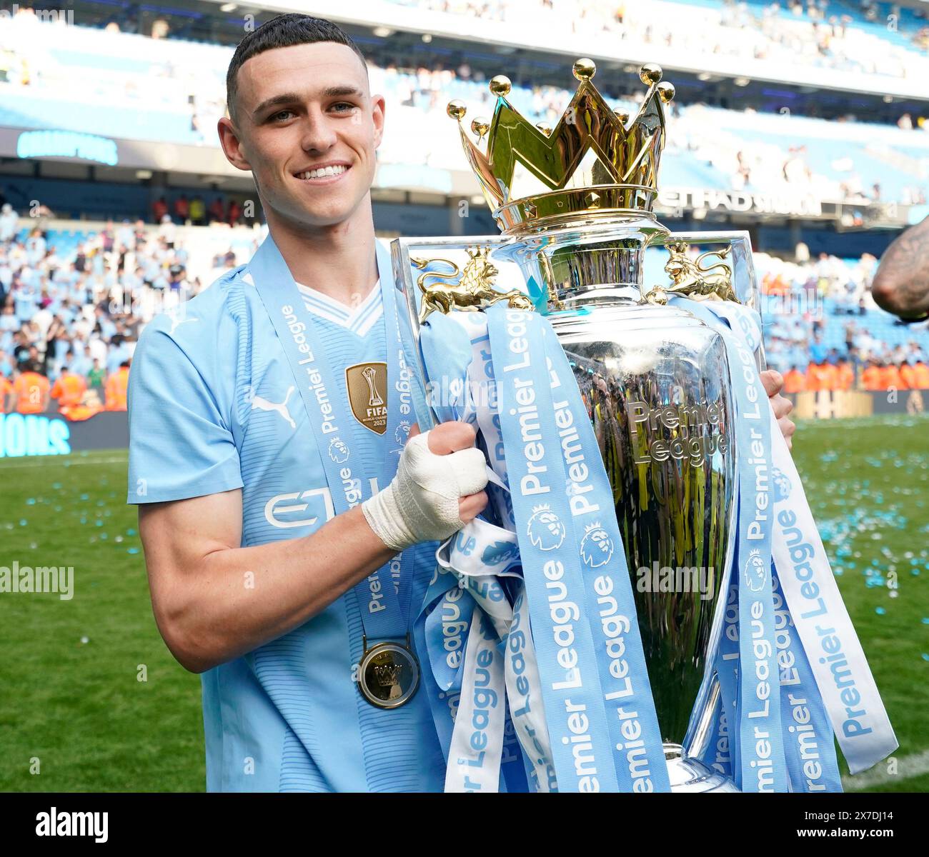 Phil foden premier league trophy 2024 hi-res stock photography and ...