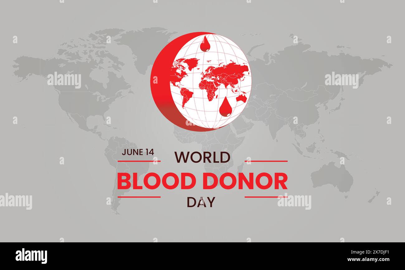 World Blood Donor Day background with blood drop. 14 june Stock Vector ...