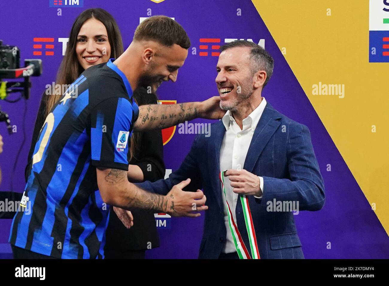 Milan, Italia. 19th May, 2024. Pietro Labriola ( Tim ) during The Prize ...
