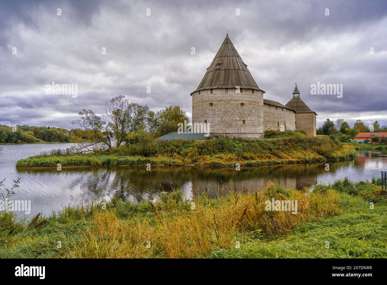 Fortress in the city of Staraya Ladoga, Leningrad region, Russia, in ...
