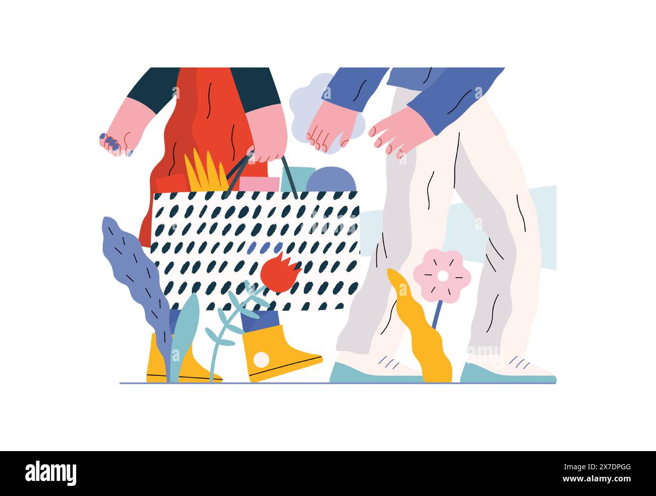 Woman carrying heavy bag Stock Vector Images - Alamy