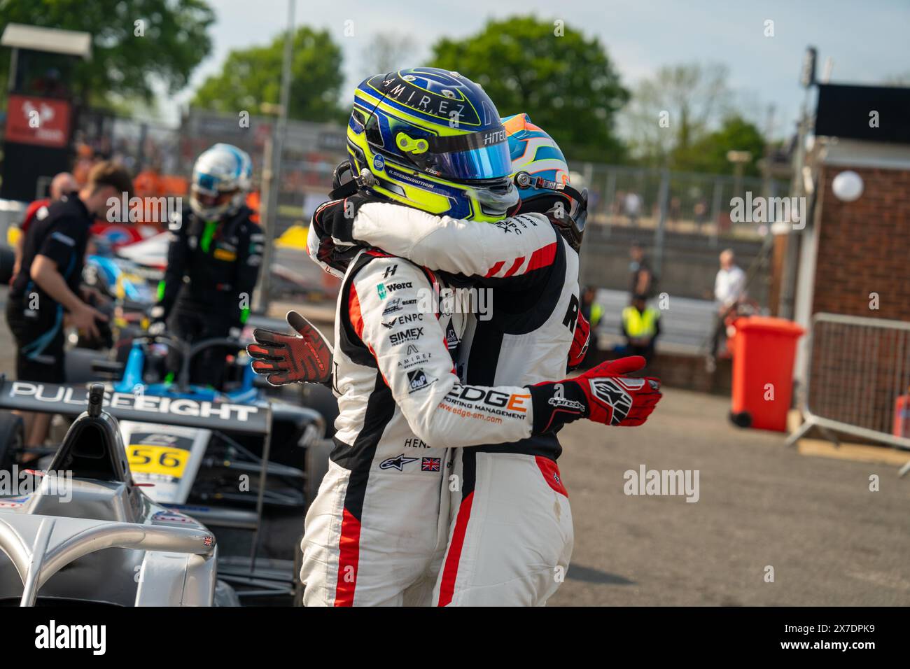 Sevenoaks, Kent - May 12th 2024: Mika ABRAHAMS 2nd celebrates with Reza ...