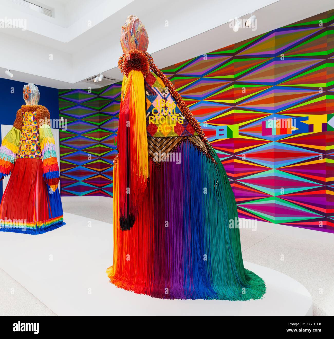 Venice, Italy - April 20, 2024: Artwork by Jeffrey Gibson titled The ...