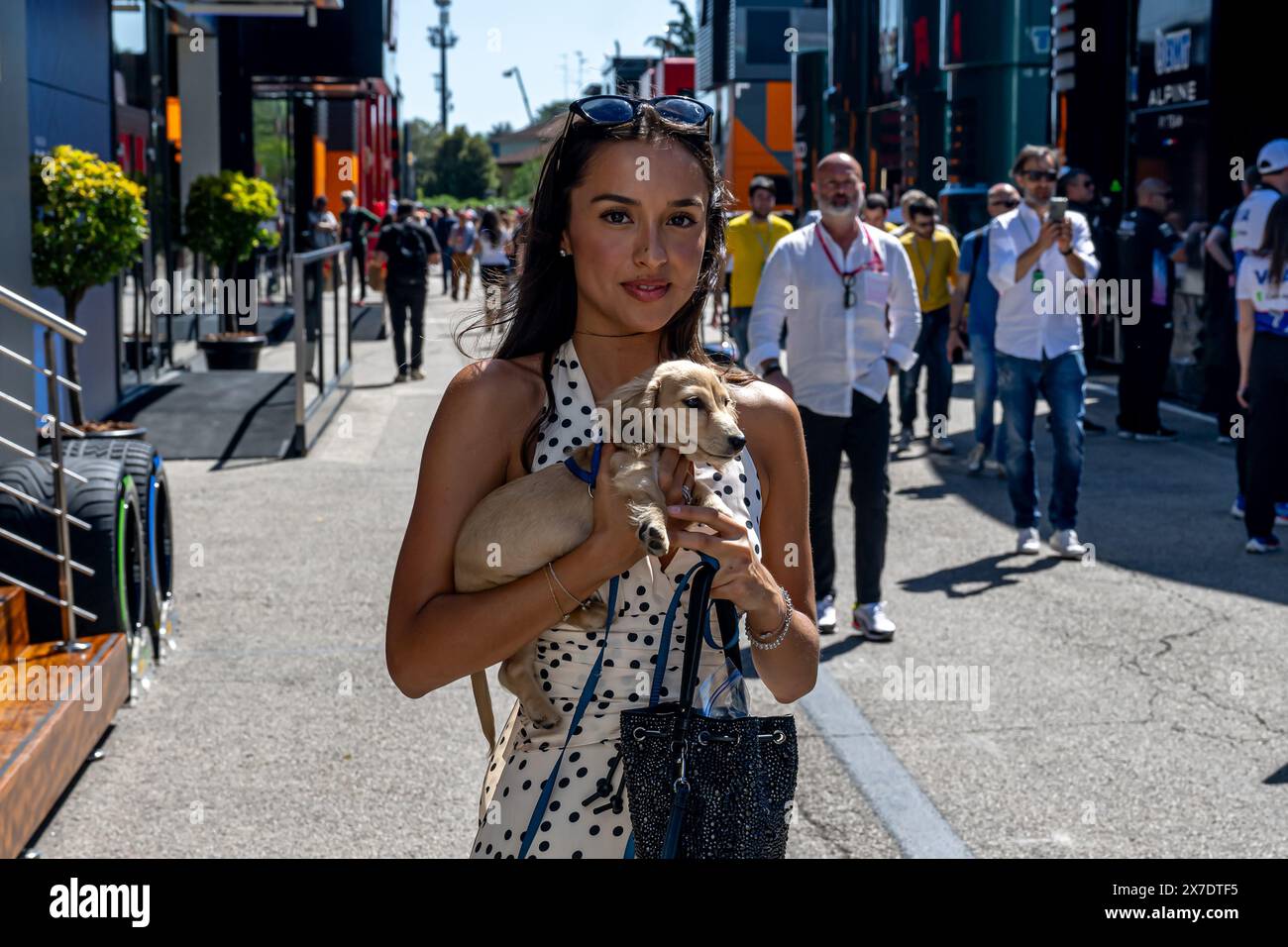 IMOLA CIRCUIT, ITALY - MAY 18: Alexandra Saint Mleux, Charles Leclerc's ...