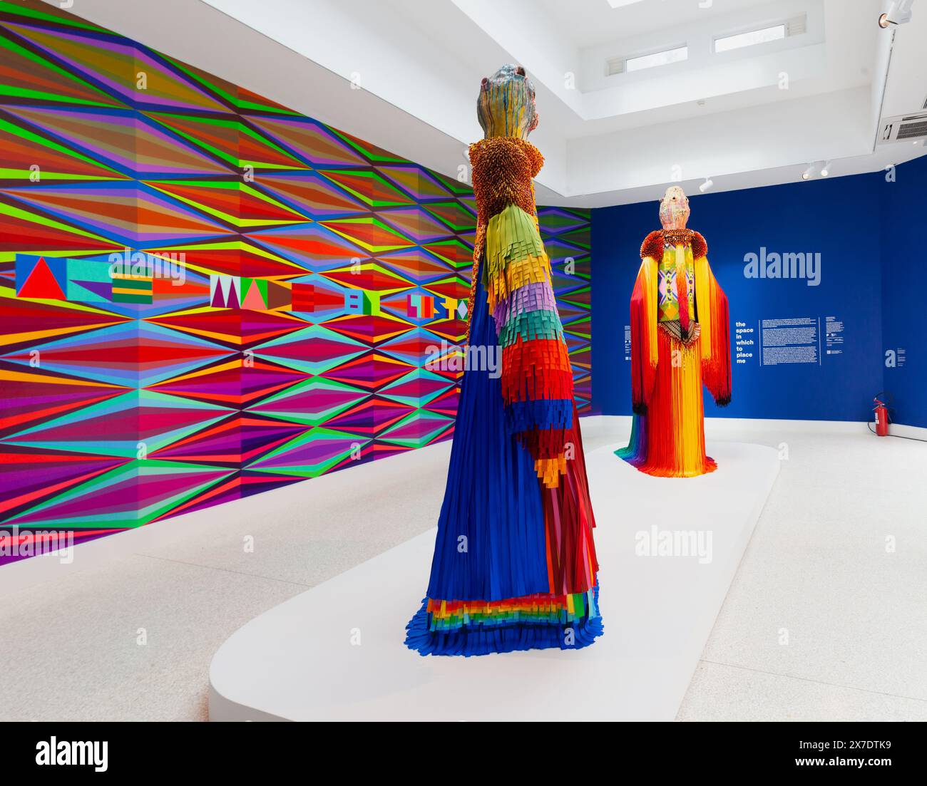 Venice, Italy - April 20, 2024: Artwork by Jeffrey Gibson titled The ...