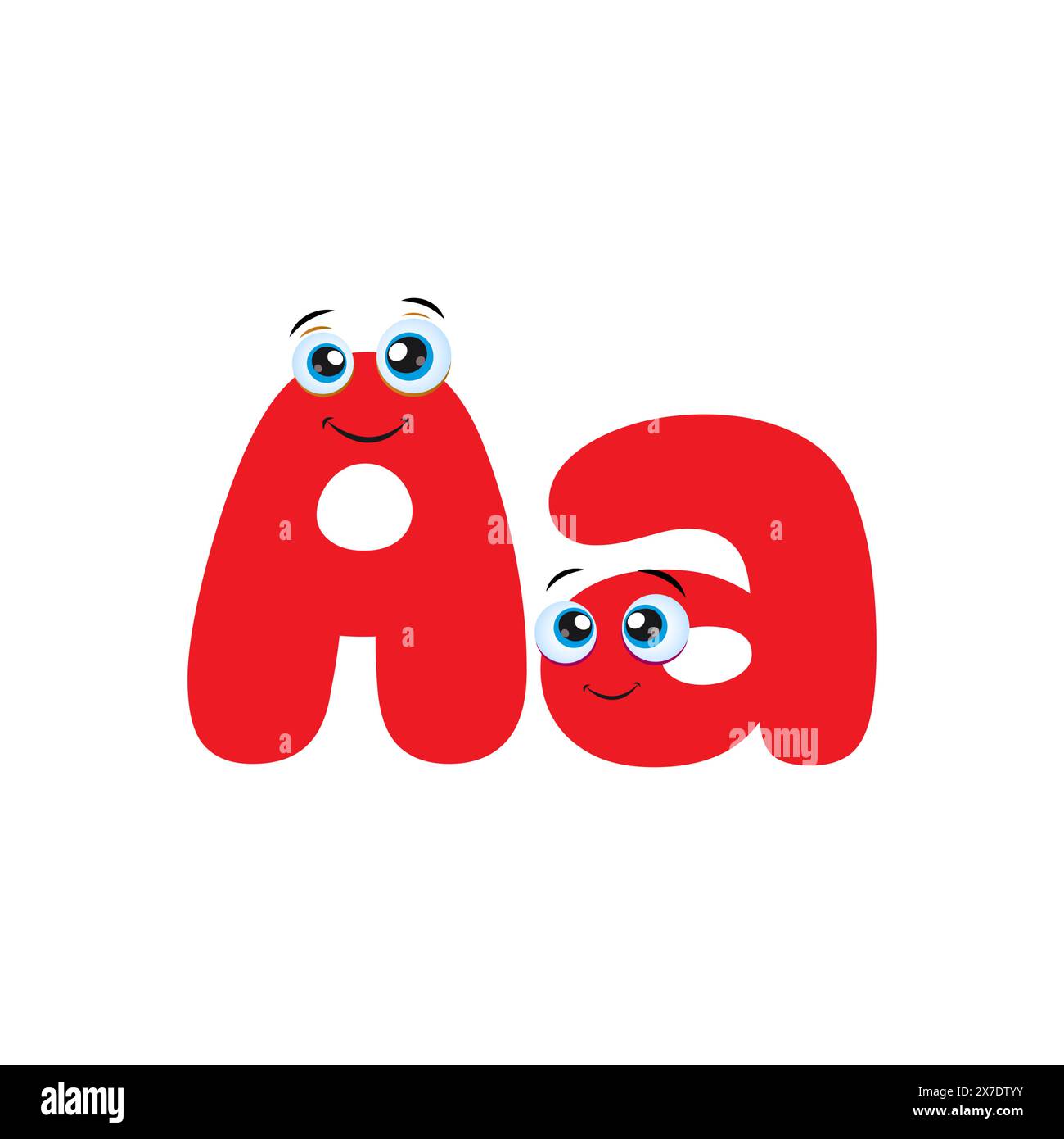 The letter A. Symbol from the kids alphabet Isolated on white ...