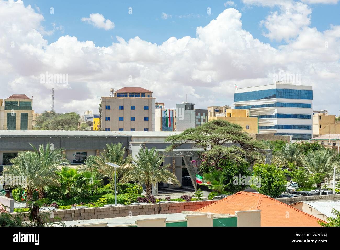 Hargeisa city business district downtown streets, Somaliland, Somalia ...