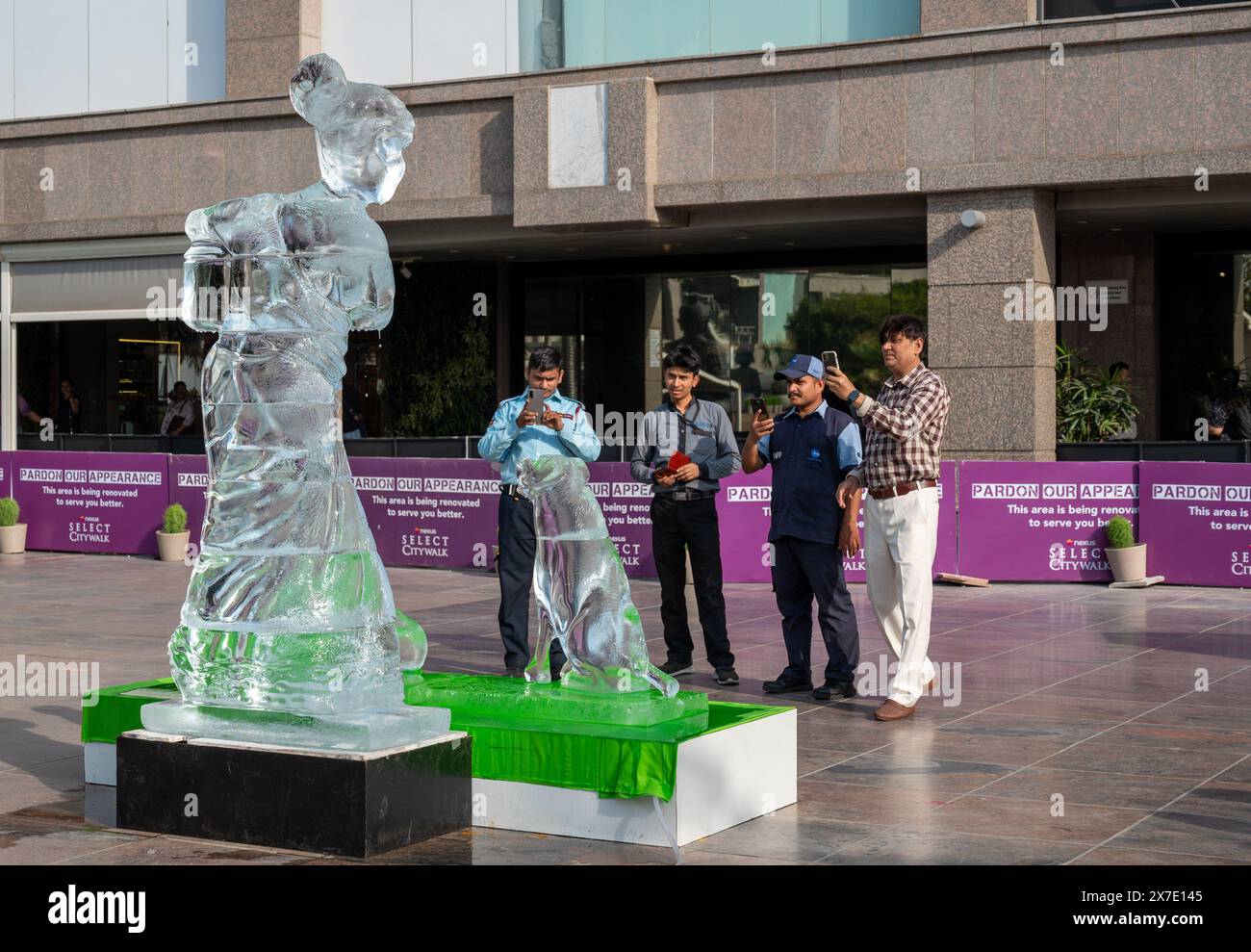 May 19, 2024, New Delhi, Delhi, India: A visitor clicking a photo of ...