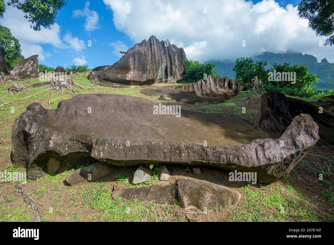 The Gabbros are a popular geological tourist attraction made of lava in ...