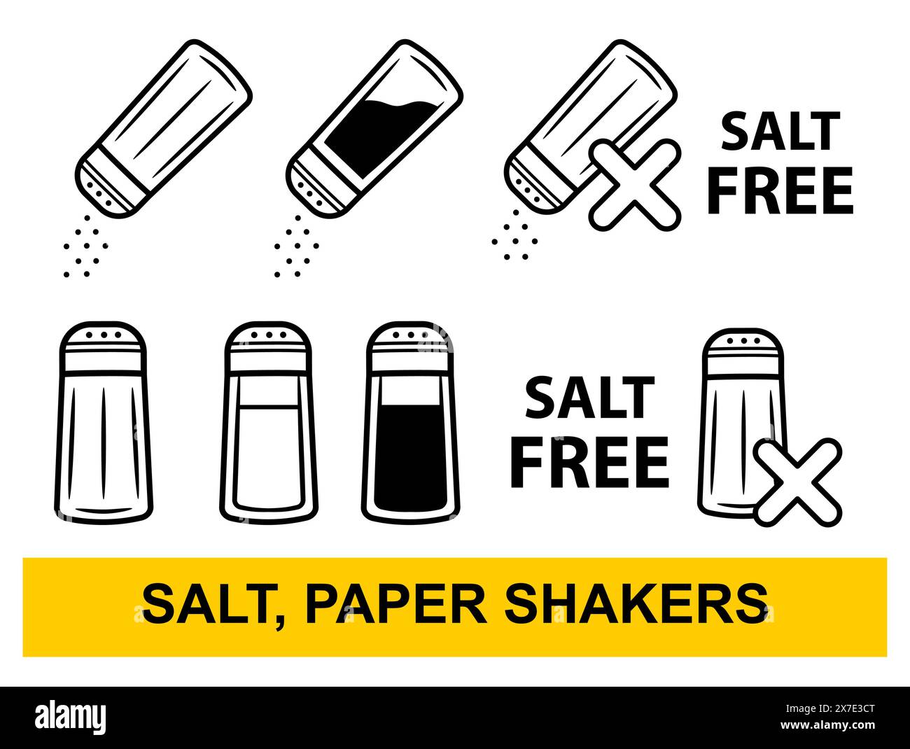 Salt food health Stock Vector Images - Alamy