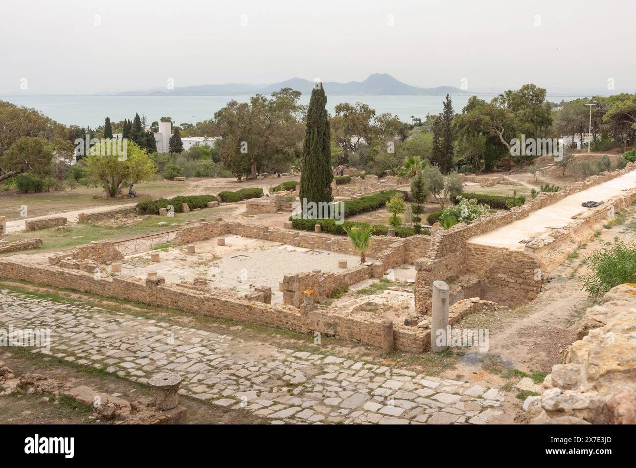 The ancient archaeological ruins of the Phoenician city of Carthage ...