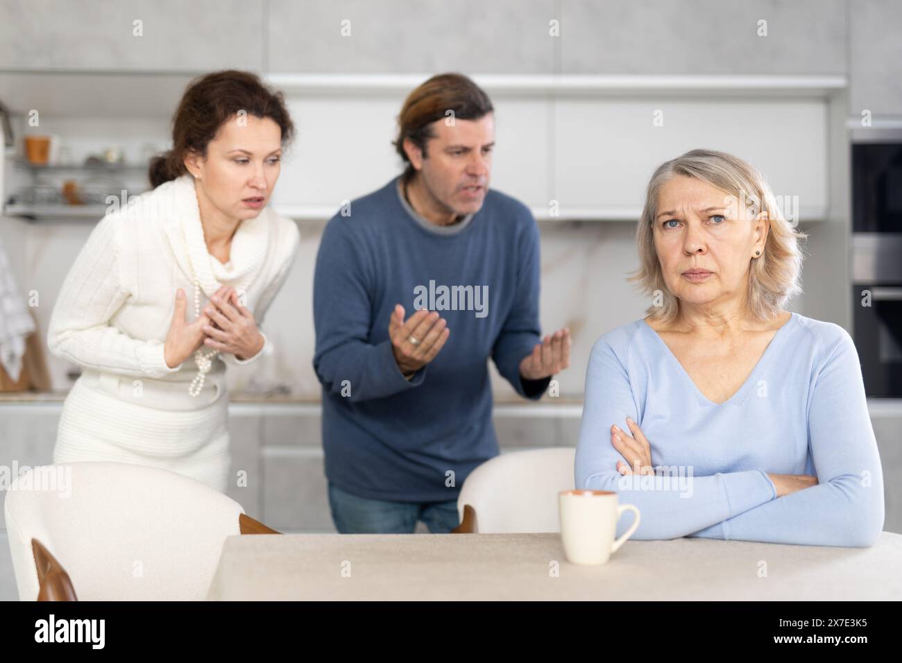 Ignoring wife and children hi-res stock photography and images - Alamy