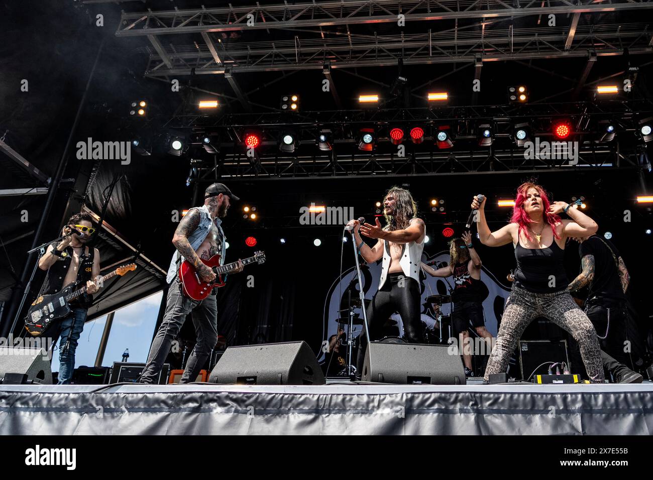 Chad I Ginsburg of CKY, left, Chris Bishop, and Brandon Yeagley of ...
