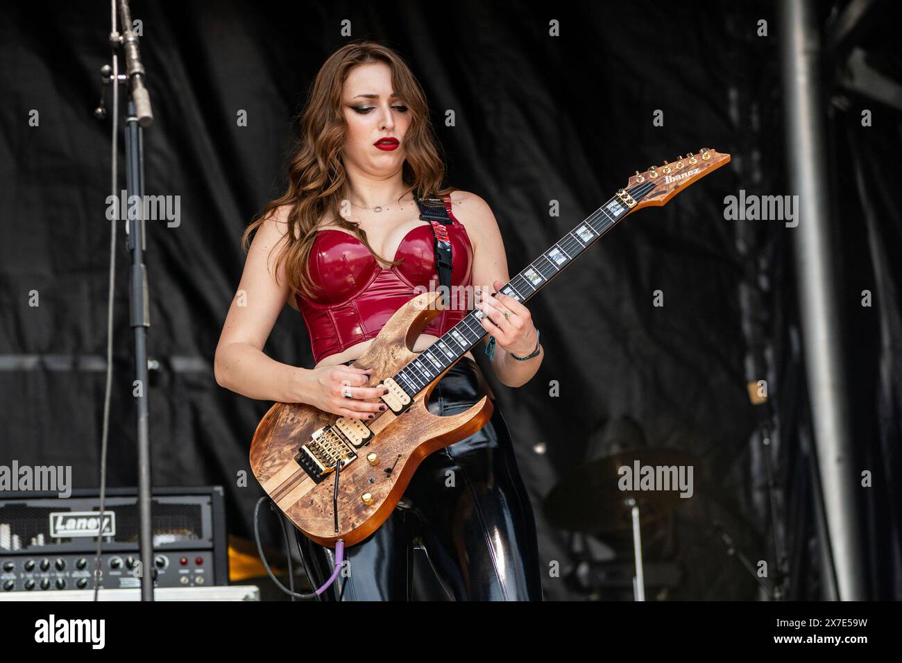 Bella Perron of Plush performs during Sonic Temple Art and Music ...
