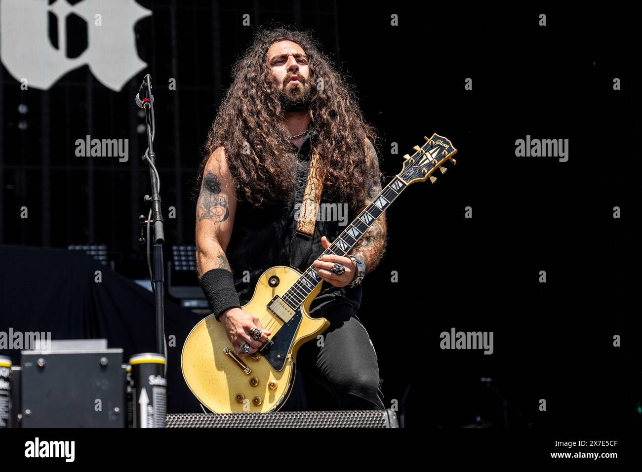 Josh Kulack of Saliva performs during Sonic Temple Art and Music ...
