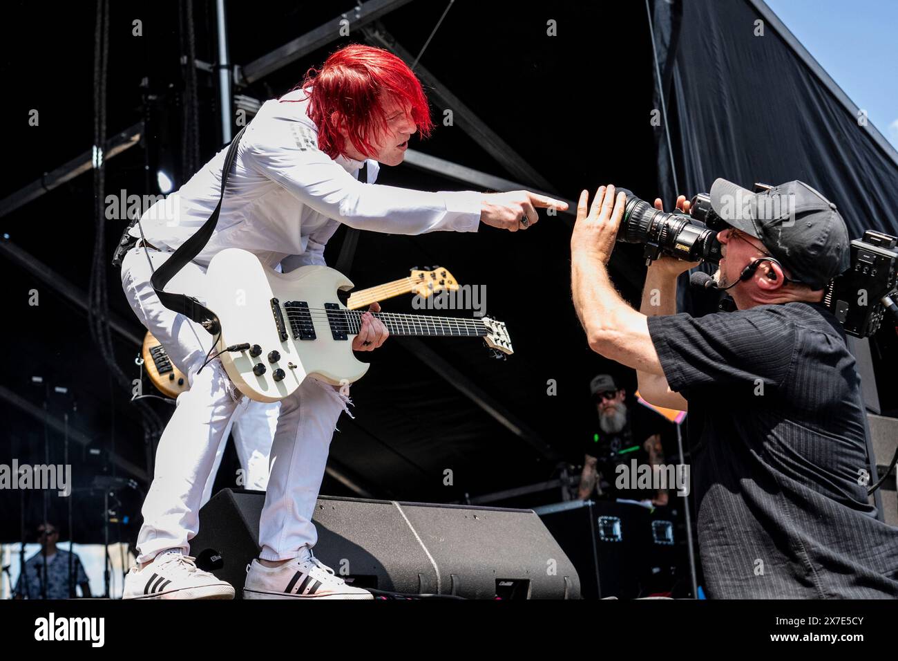 Taylor Roberts of Taproot performs during Sonic Temple Art and Music ...