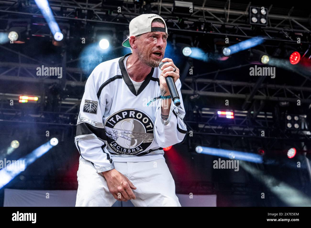 Stephen Richards of Taproot performs during Sonic Temple Art and Music ...