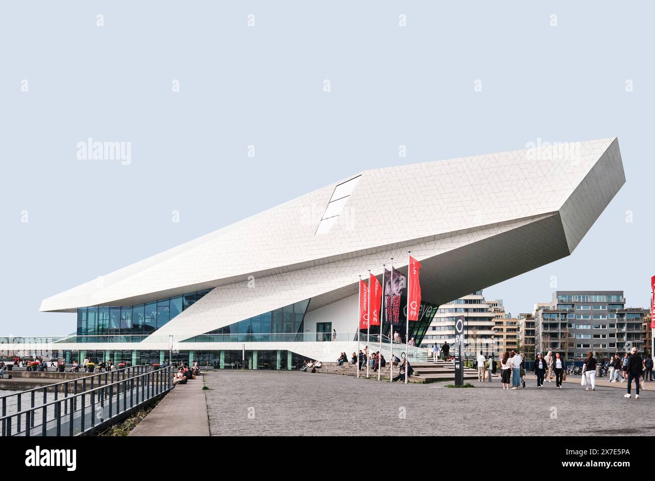 Netherlands, Amsterdam - April 6, 2024: The futuristic building shape ...