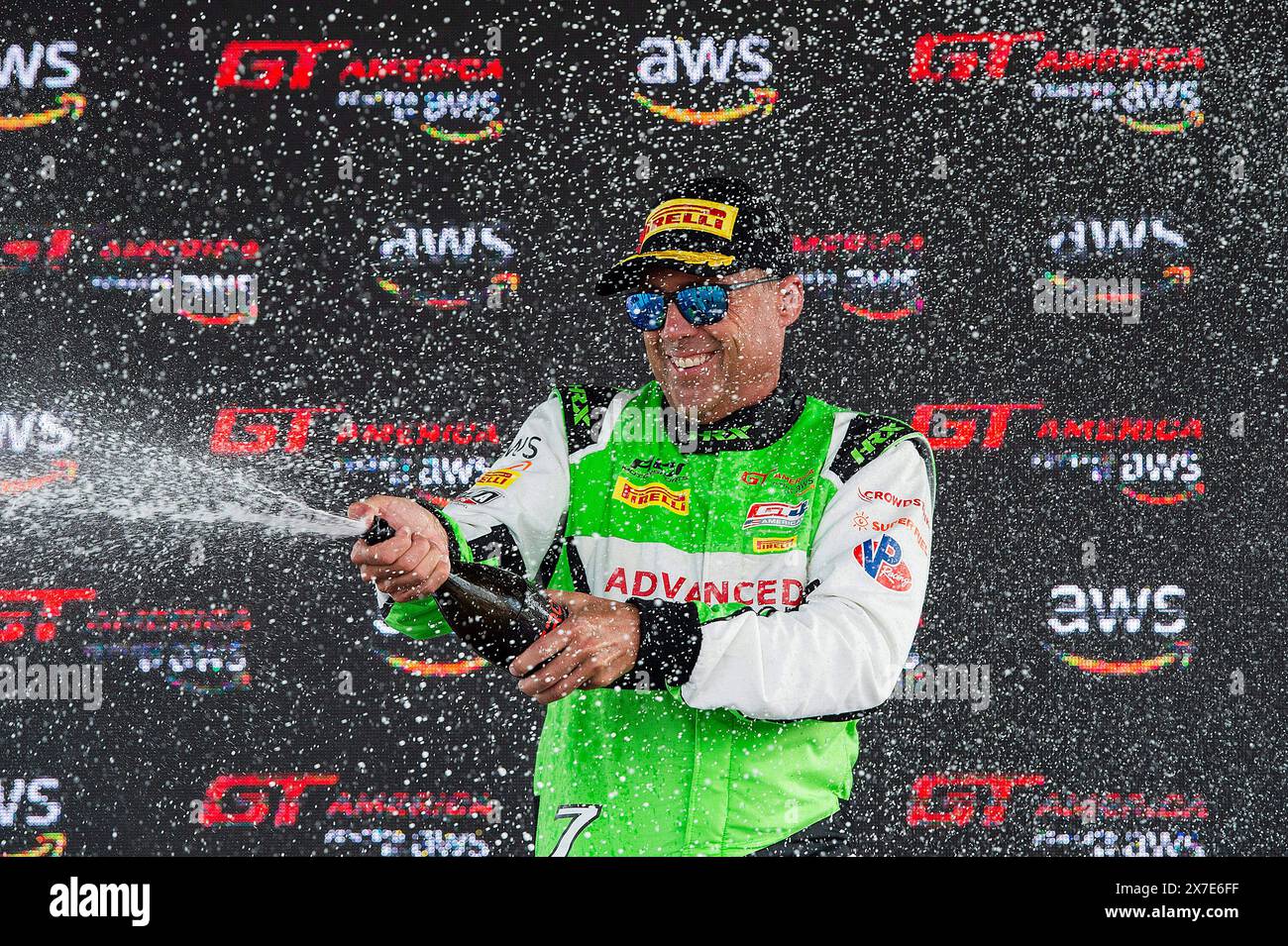 The Americas. 19th May, 2024. Curt Swearingin (7) Pirelli GT4 America ...