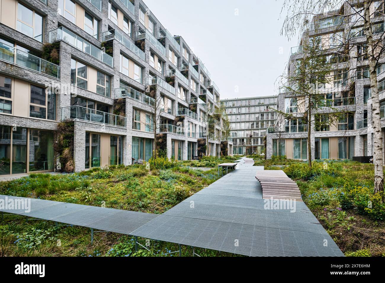 Netherlands, Amsterdam - April 6, 2024: Modern apartment building ...