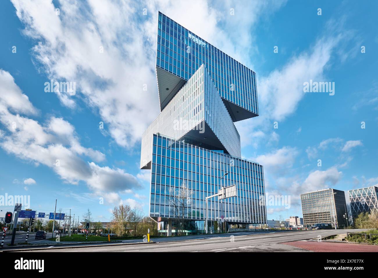 Netherlands, Amsterdam - April 10, 2024: The new constructed RAI Nhow ...