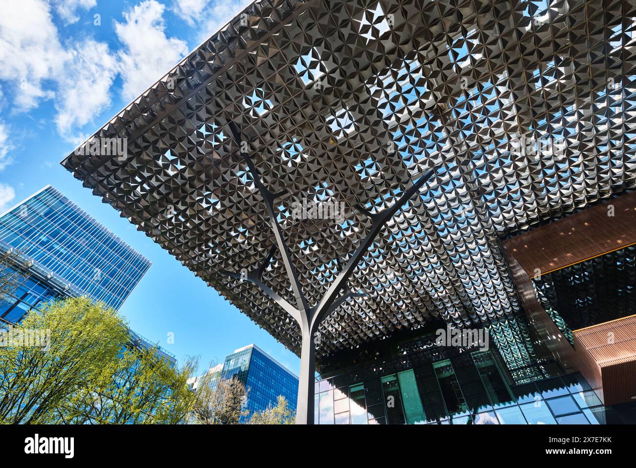 Netherlands, Amsterdam - April 10, 2024: Sustainable Headquarter ...