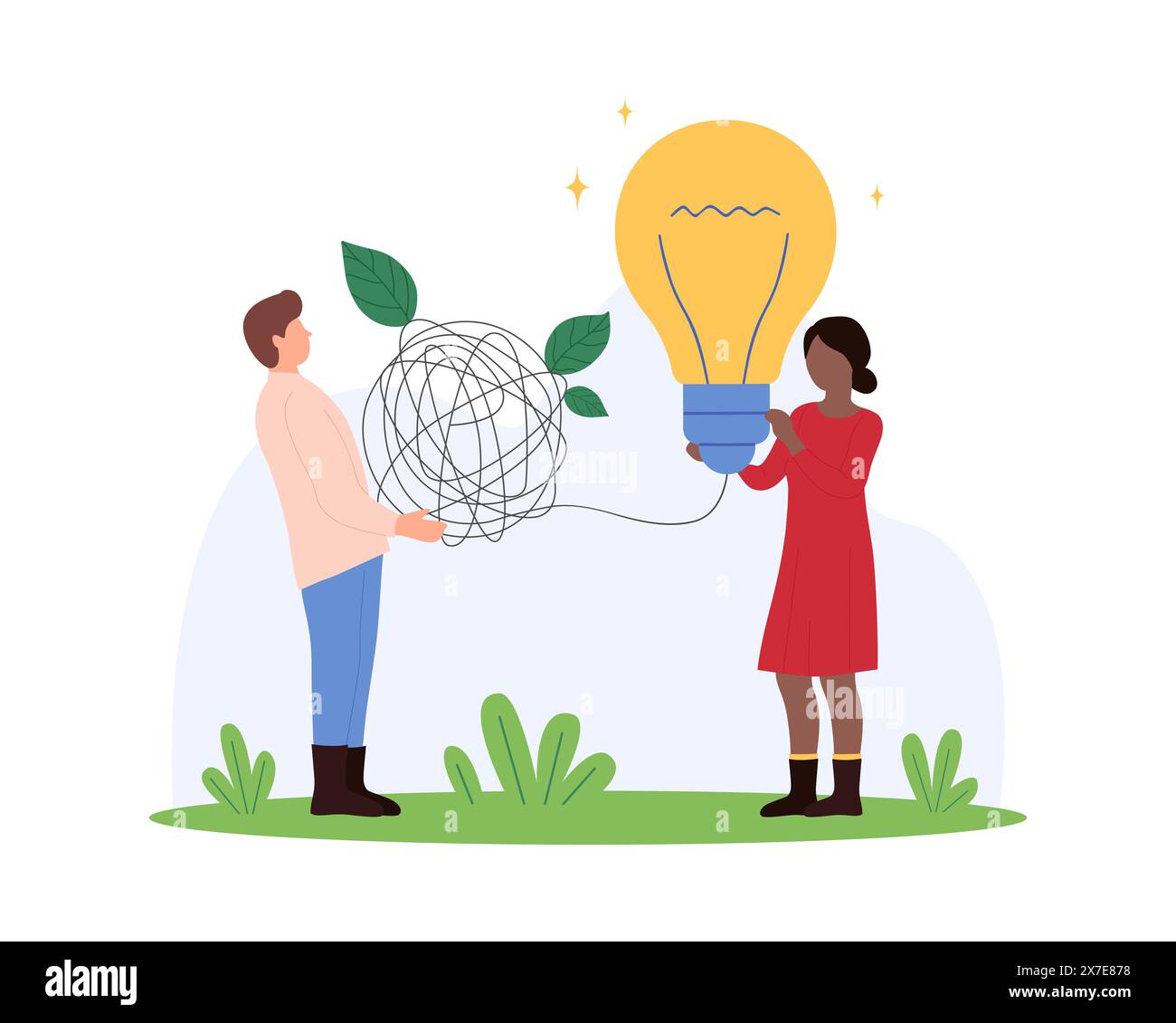 Development of creative idea, brainstorming on organization challenge ...