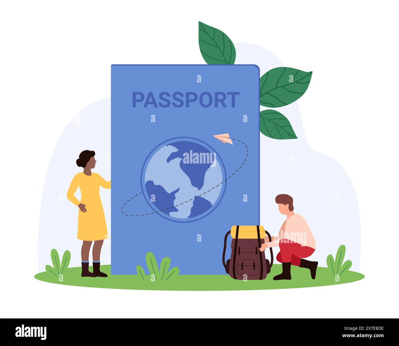 Passport for identity, legal emigration and tourism, security of ...