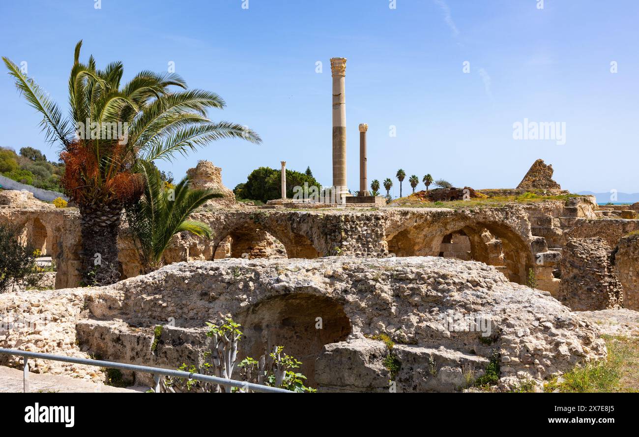 Carthage tunisia archaeological excavations hi-res stock photography ...