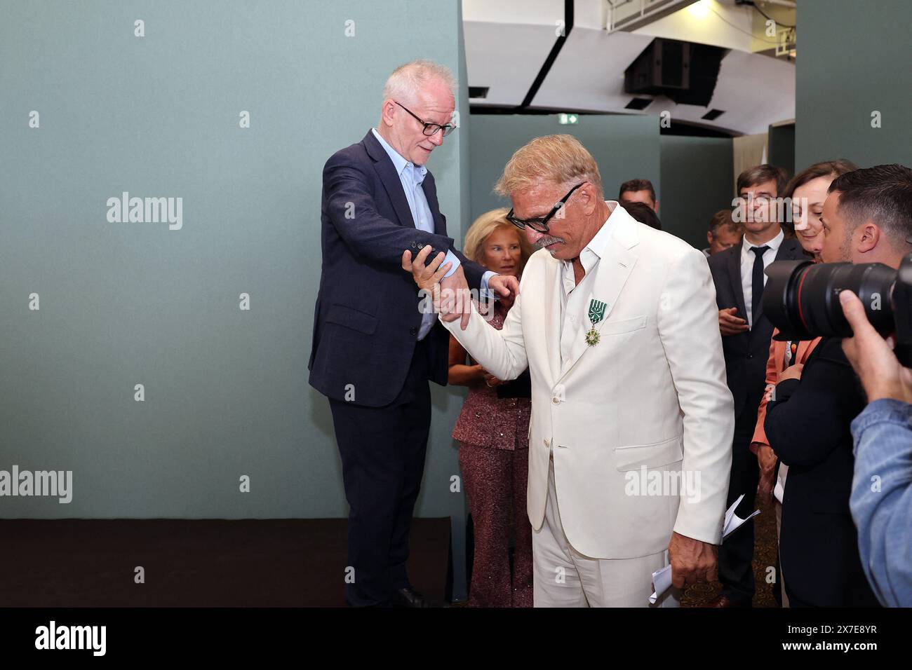 Cannes, France. 20th May, 2024. Kevin Costner receives the Order of ...