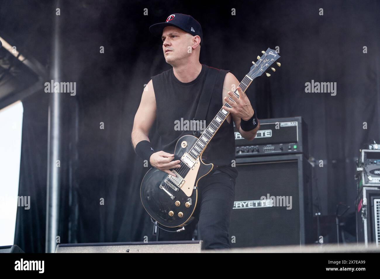 Dan Beeman of Helmet performs during Sonic Temple Art and Music ...